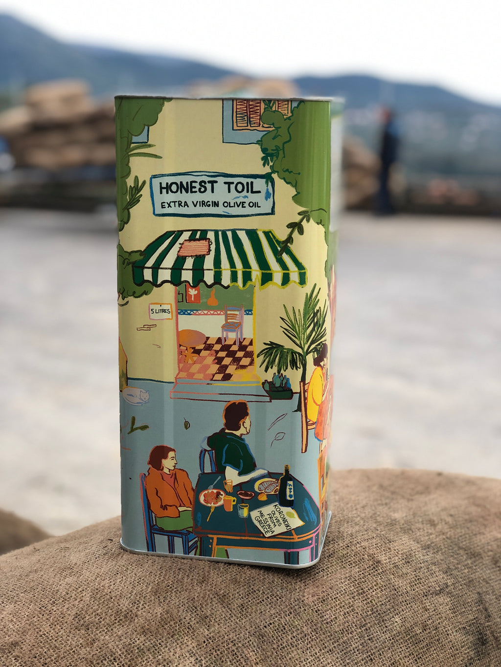 Honest Toil's unfiltered, extra virgin olive oil in 5-litre can ...